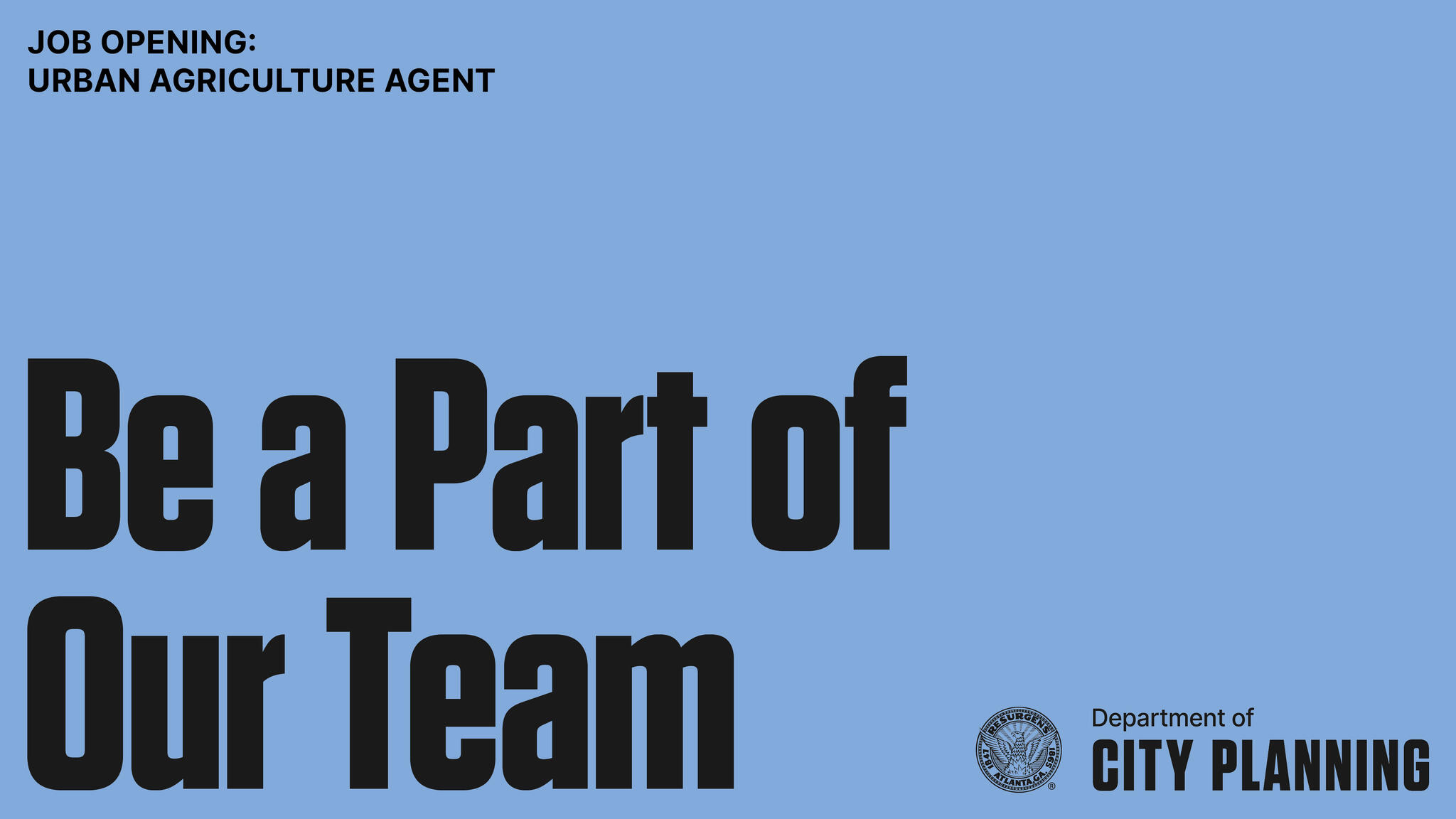 Are you passionate about urban agriculture? (City of Atlanta ...