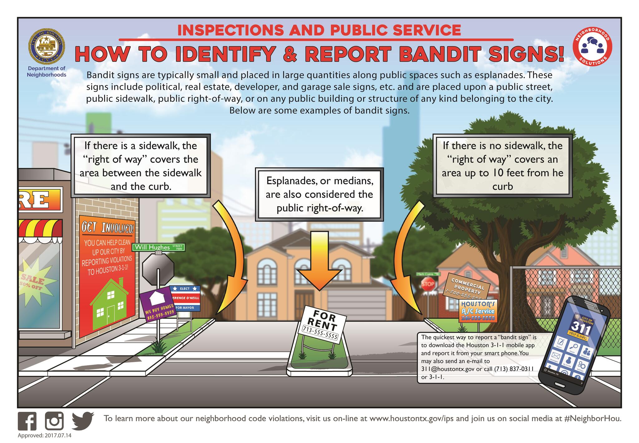 How to Identify & Report Bandit Signs!!! (Houston Police) — Nextdoor ...