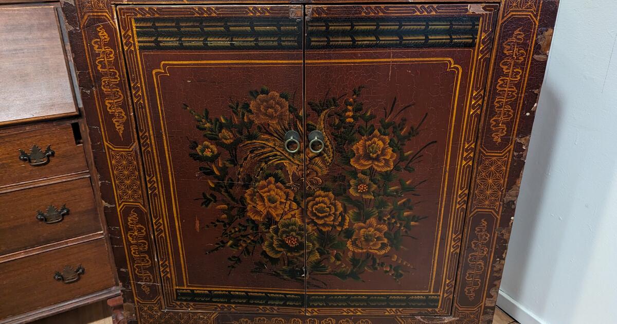 Antique Hand Painted Chinese Chest With Import Stamp for $75 in Santa ...