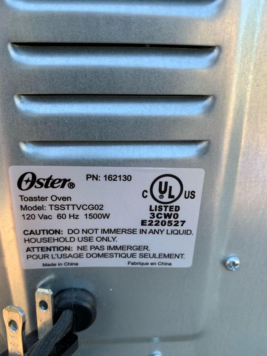 Oster Countertop Oven Model Tssttvcg02