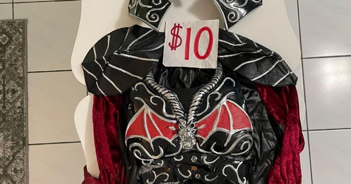 Halloween costume kids size medium large warrior warlord super cool ...