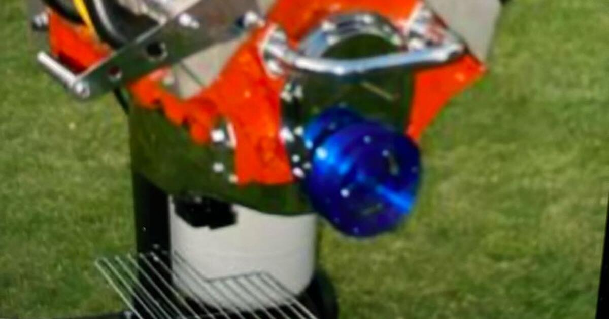 V8 engine bbq hot rod grill for $450 in Sparks, NV | For Sale & Free ...