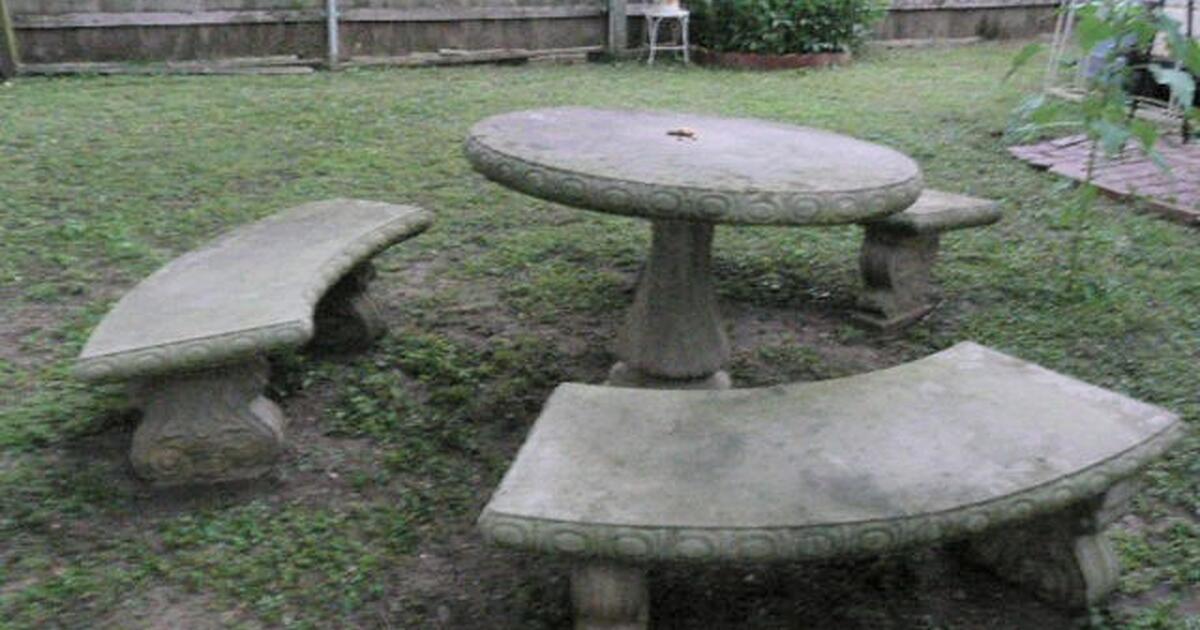 Vintage Concrete Table for $150 in Austin, TX | For Sale & Free — Nextdoor