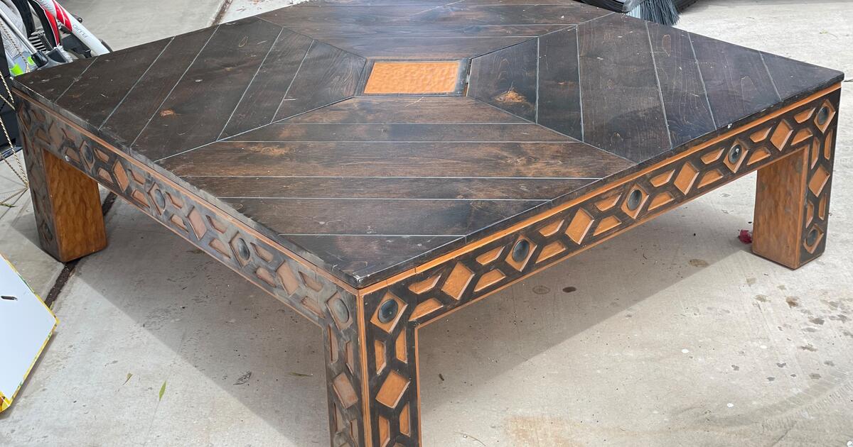 Large custom wood table square for $80 in Glendale, AZ | For Sale ...