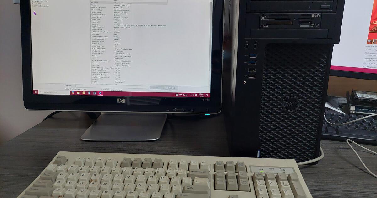 Dell Precision Desktop computer with HP Monitor for $180 in Seneca, SC ...