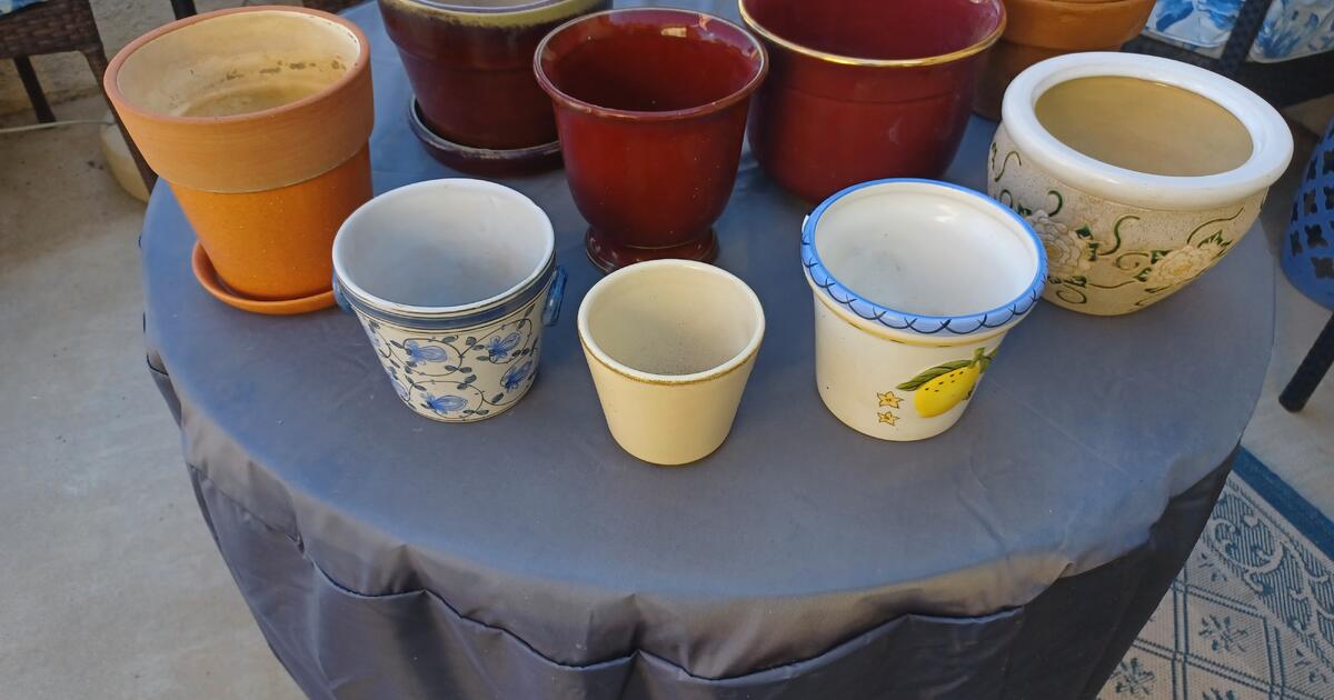 Pots - Assorted Pots 11 in total -GC for $25 in Peoria, AZ | For Sale ...