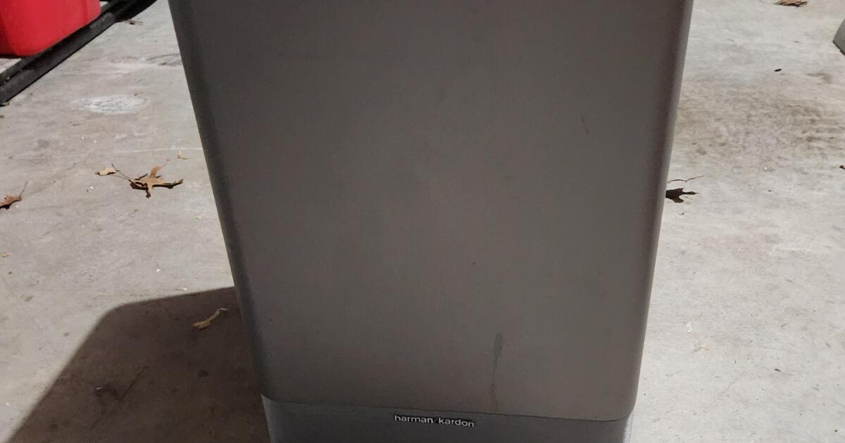 Harman Kardon SUB-TS7 100 Watt Active Home Theater Subwoofer Sub Silver ...