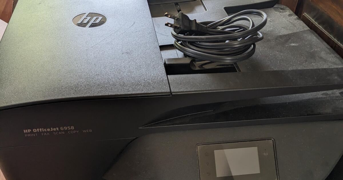 HP OfficeJet 6958 Printer Fax Scan Copy for Free in Springfield, VA ...