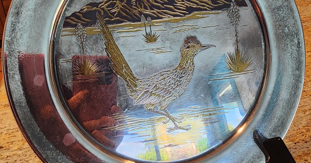 Reed & Barton "The Road Runner" Damascene Silverplate Limited Edition ...