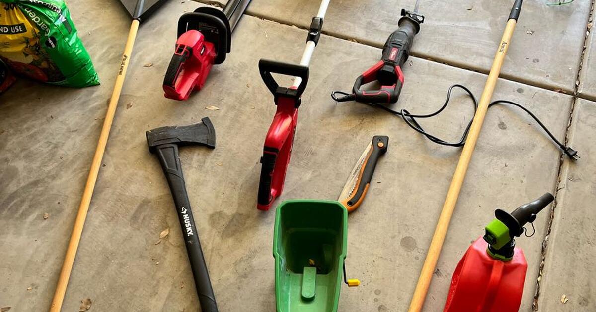 MOVING SALE ALL MUST GO Lawn Items, Tools, Grill, Hammock Stand ...