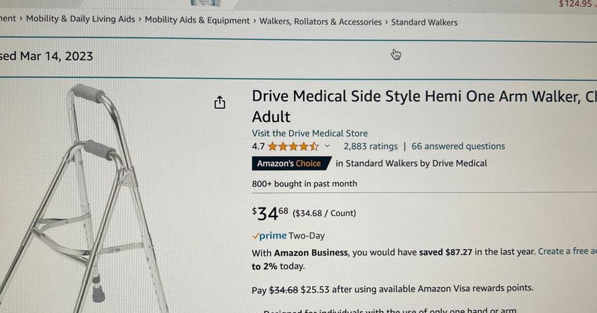 Hemi one arm Walker for $10 in Westlake Village, CA | For Sale & Free ...