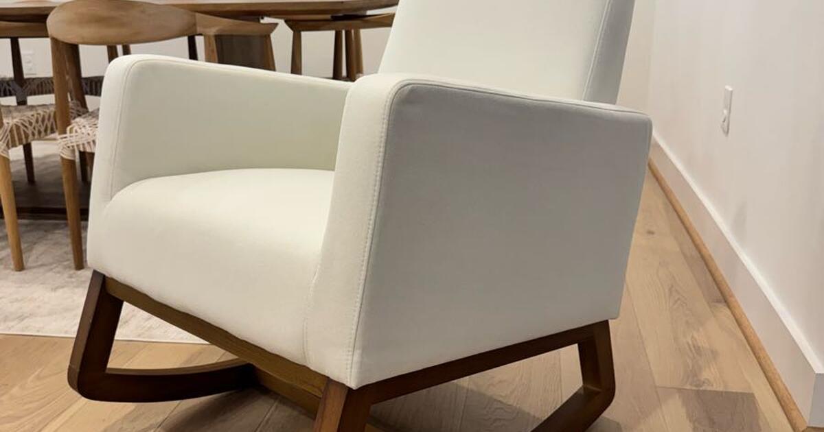 Modern White Rocking Chair - Great for Nursery! for $40 in Houston, TX ...