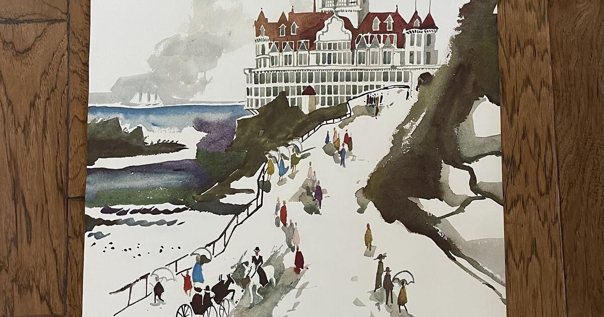 Noal Betts Signed Vintage Lithograph/Poster "San Francisco-Victorian ...