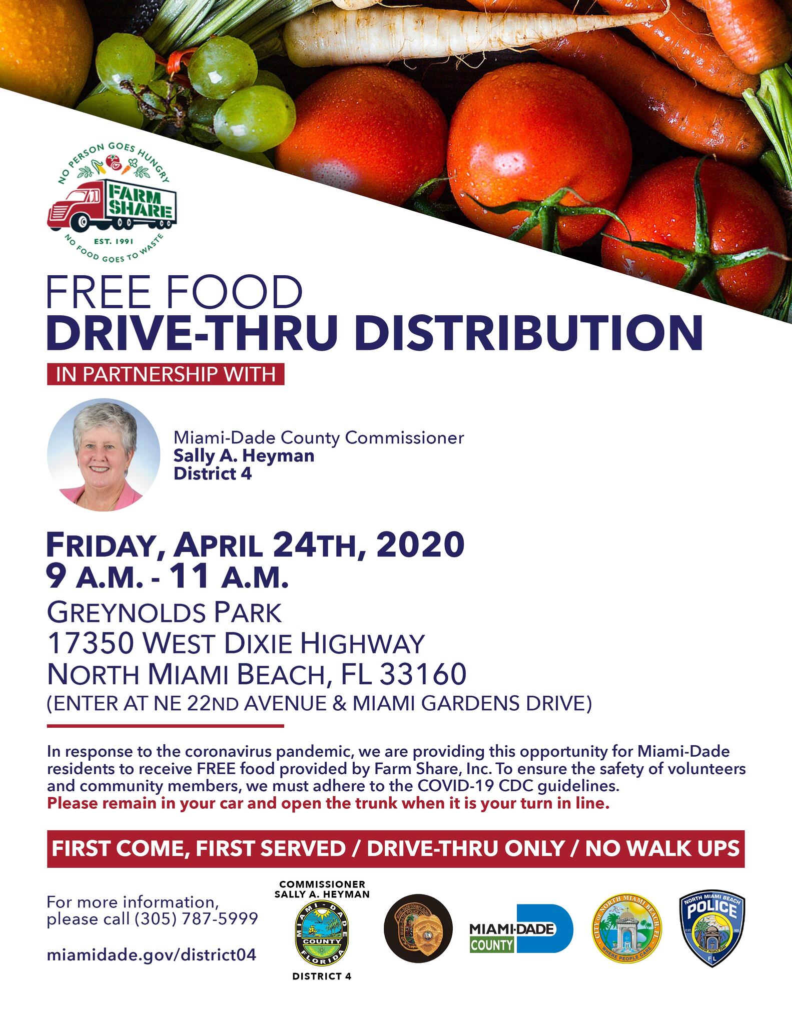 Free Drive-Thru Food Distribution - Tomorrow at Miami-Dade County ...