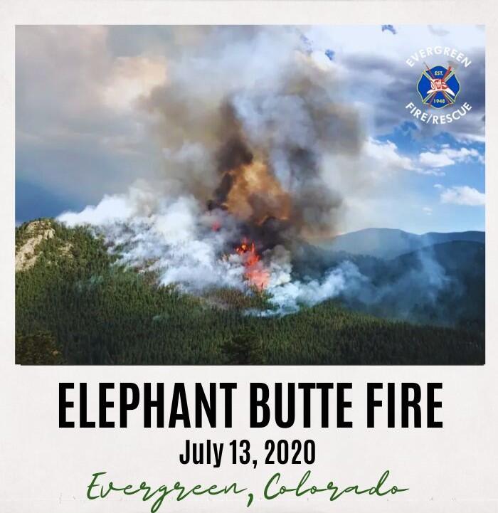 The Elephant Butte Fire ignited on July 13, 2020. (Evergreen Fire ...