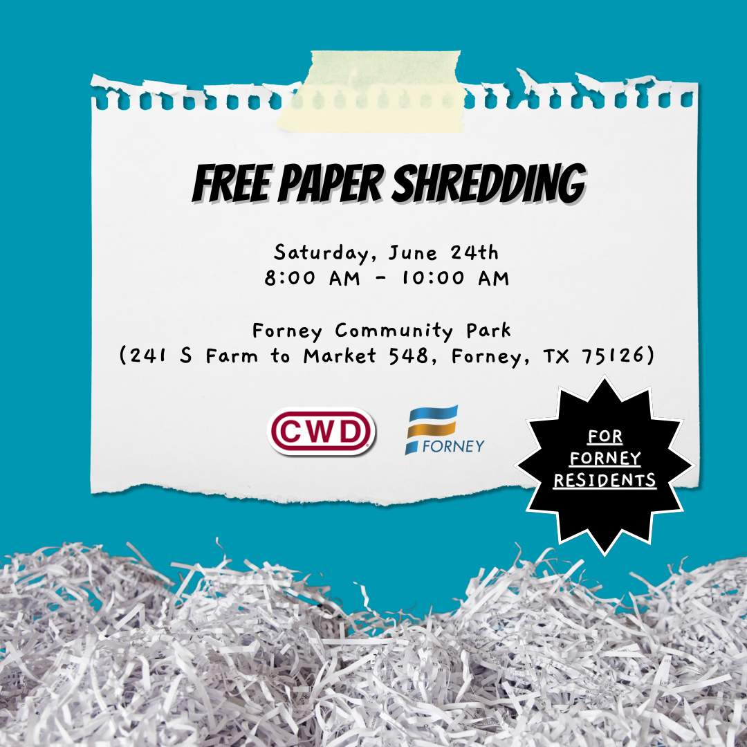 The City of Forney and Community Waste Disposal (CWD) are teaming up to ...