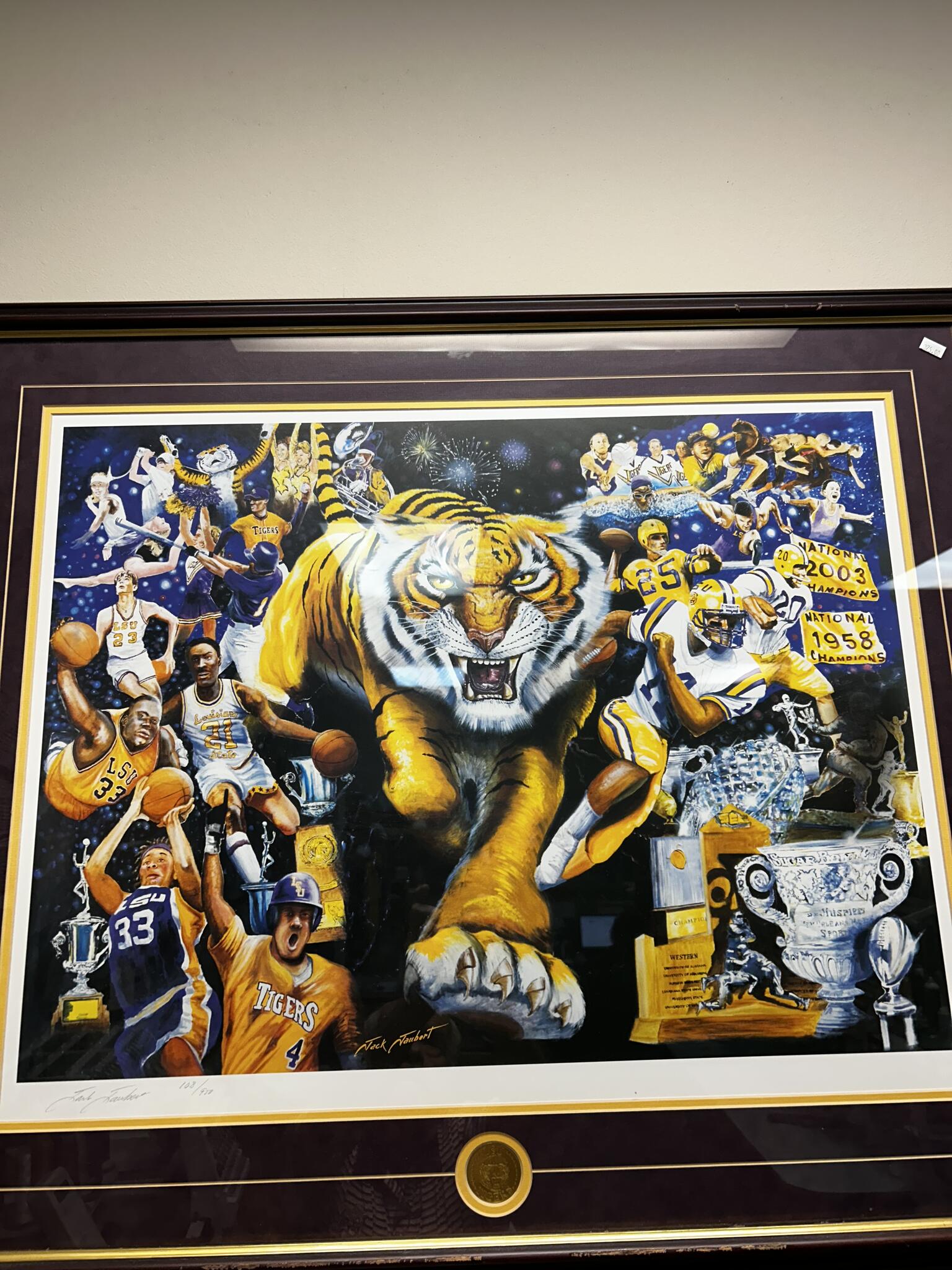 LSU FRAMED PRINT for $150 in Baton Rouge, LA | For Sale & Free — Nextdoor