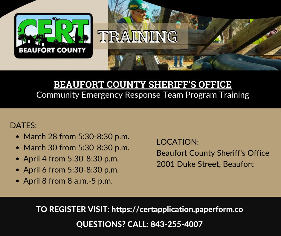 Registration is open for Community Emergency Response Team (CERT) Basic ...