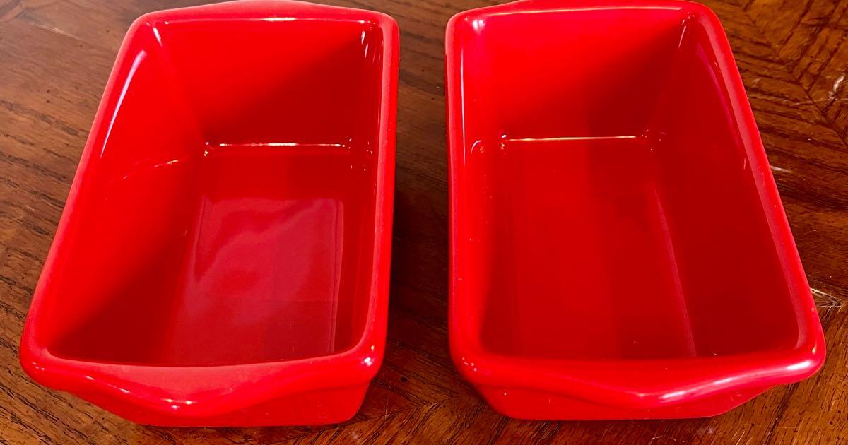 Mini Red Stoneware Loaf Pans by Celebrate It for $8 in St. Louis, MO ...