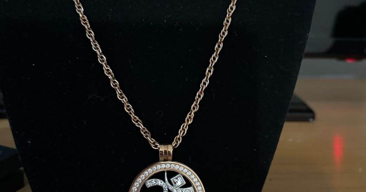 Rose Gold stainless steel Necklace with Om Pendant By Carlo Biagi Set ...