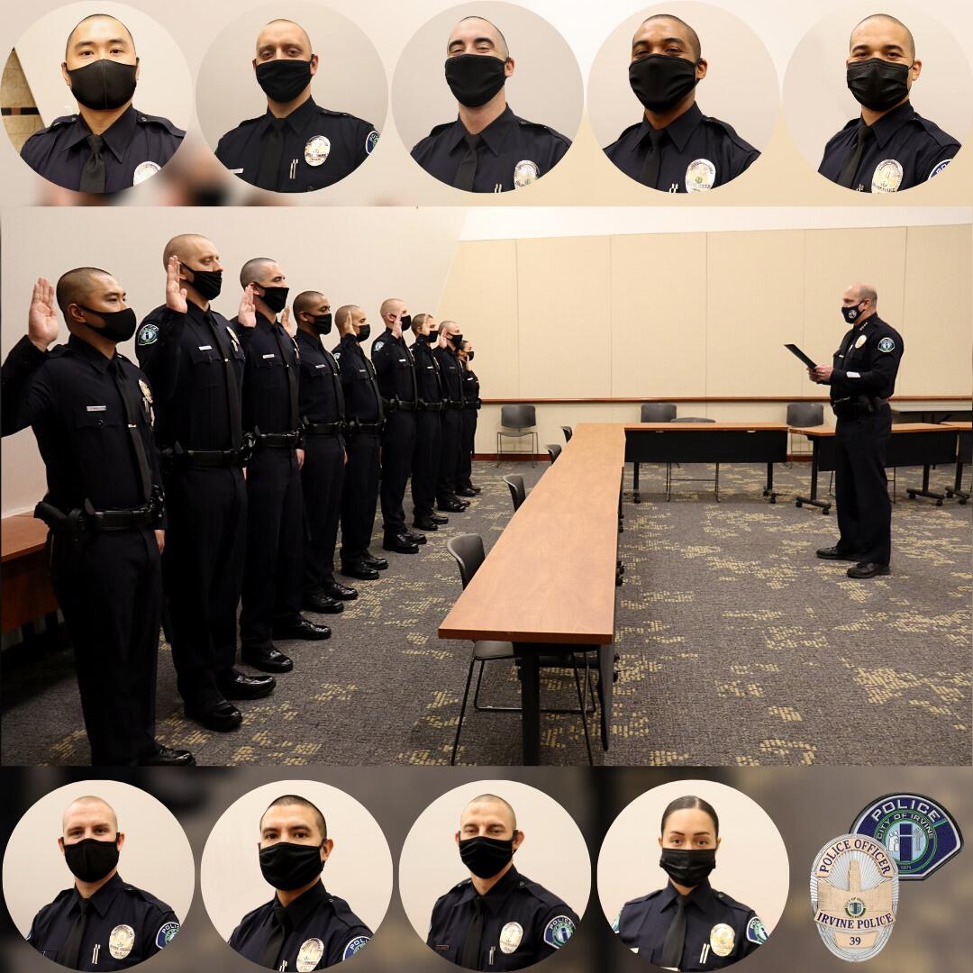 New Officers Sworn in at IPD (Irvine Police Department) — Nextdoor ...