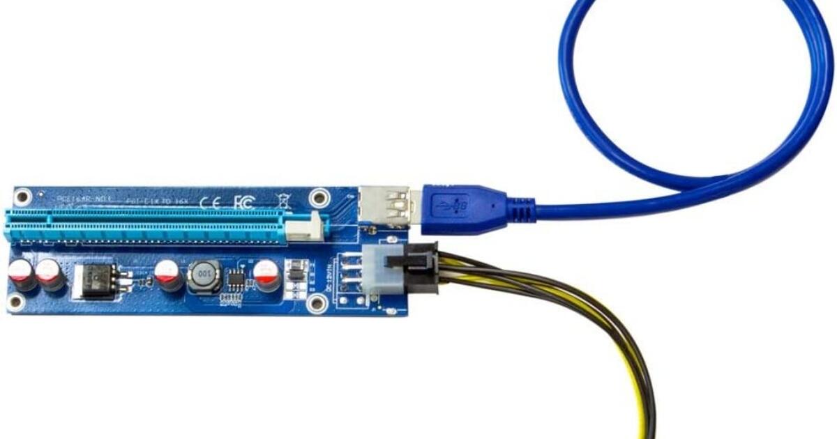 13 pack PCI-E 1xto16x Powered USB3.0 Molex 4pin GPU Riser Ext.Adapter ...