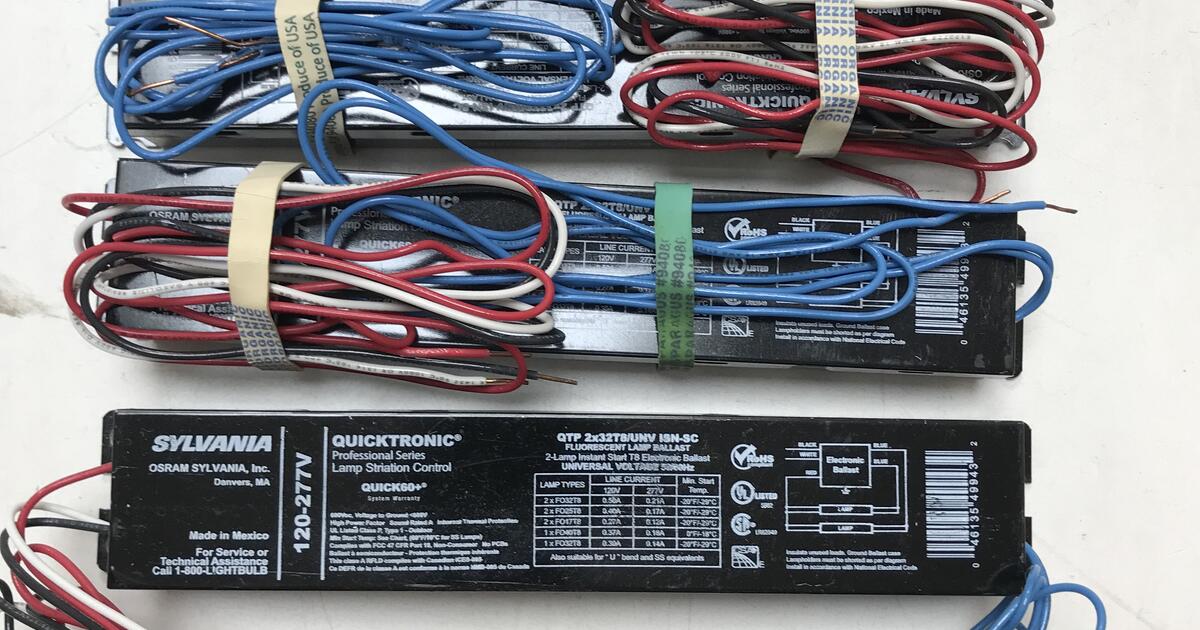Four Sylvania T8 ballasts - $5 for all 4! for Free in Oakland, CA | For ...