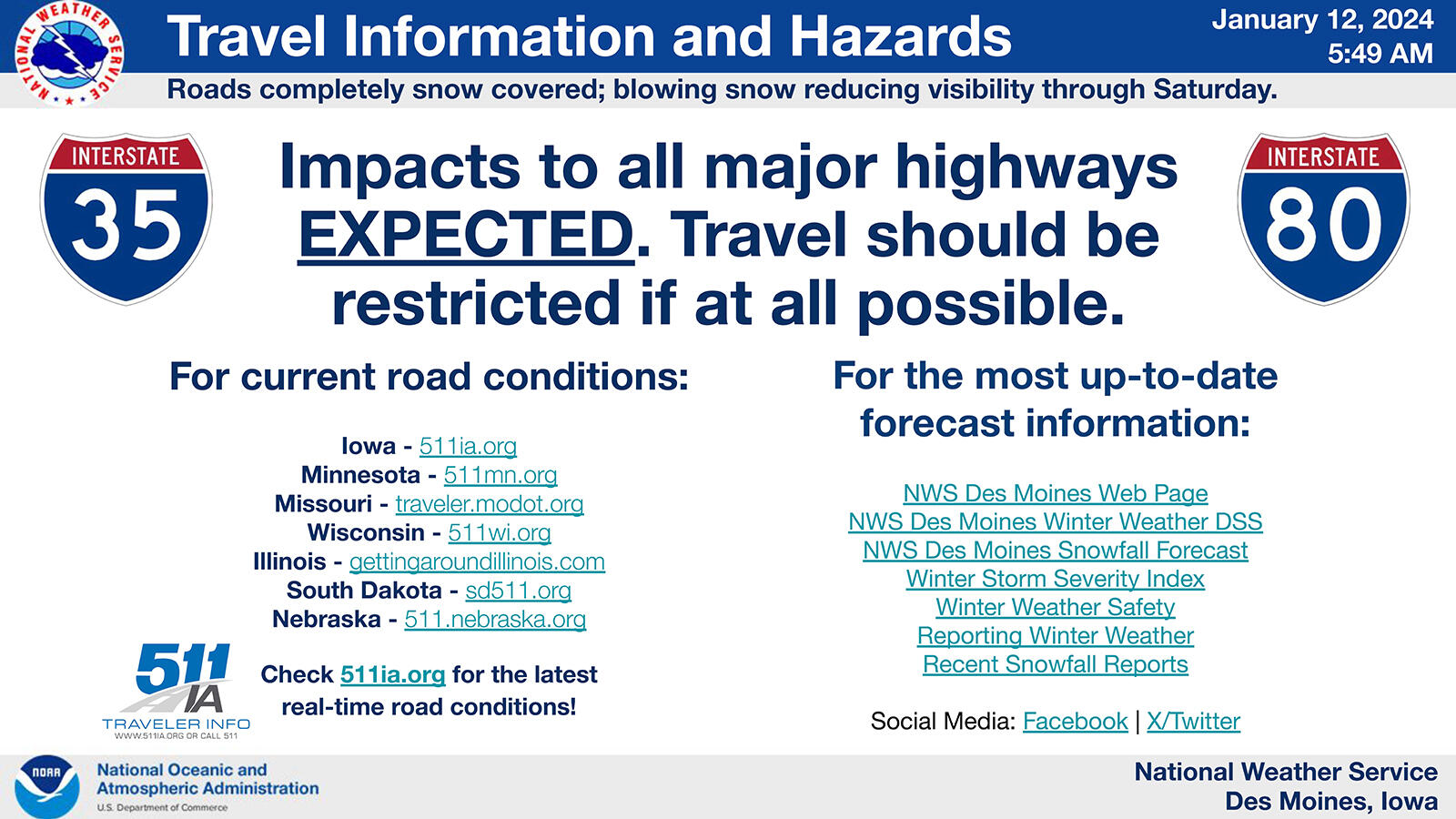 1/12/24 AM Weather Update: A dangerous winter storm is underway ...