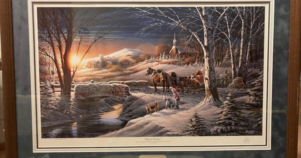 Terry Redlin Framed Scene "Almost Home" Signed and Numbered. for $95 in ...