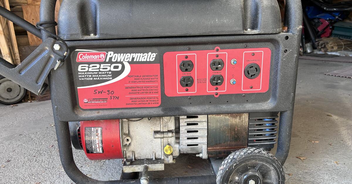Coleman Generator includes transfer switch Price reduced! $300 for $300 ...