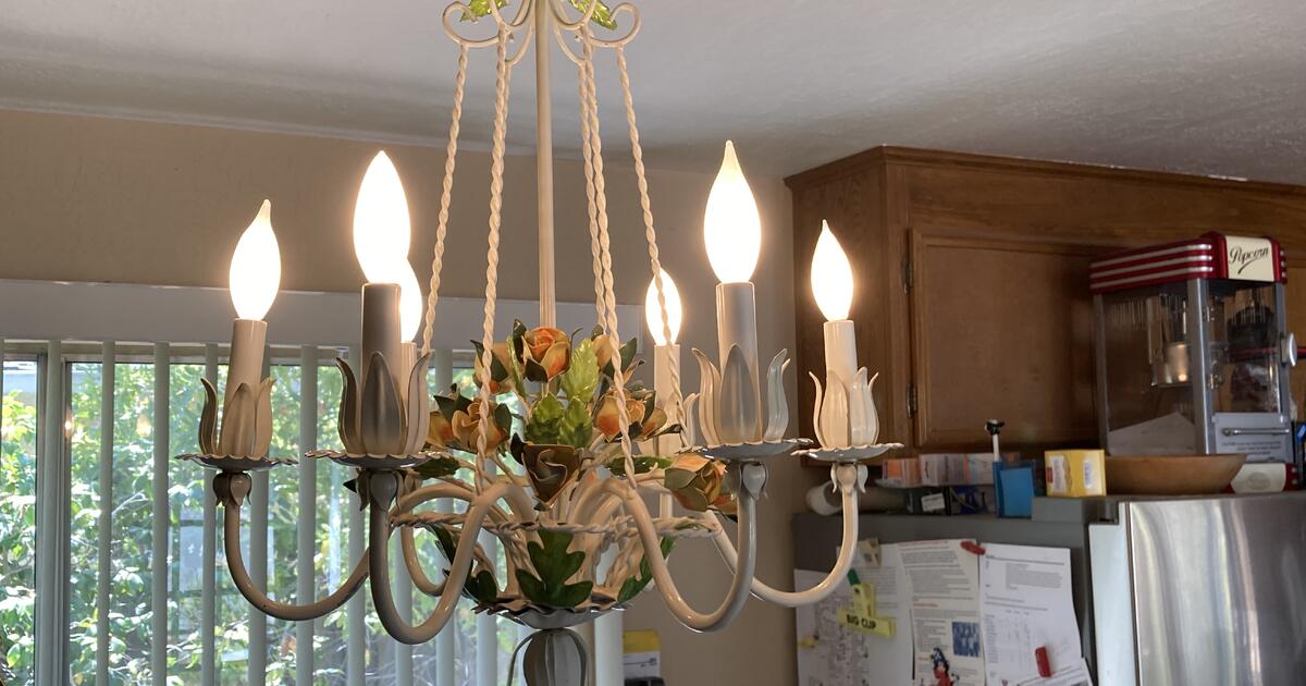 Chandelier/Hanging/Swag lamp for $85 in Saratoga, CA | For Sale & Free — Nextdoor