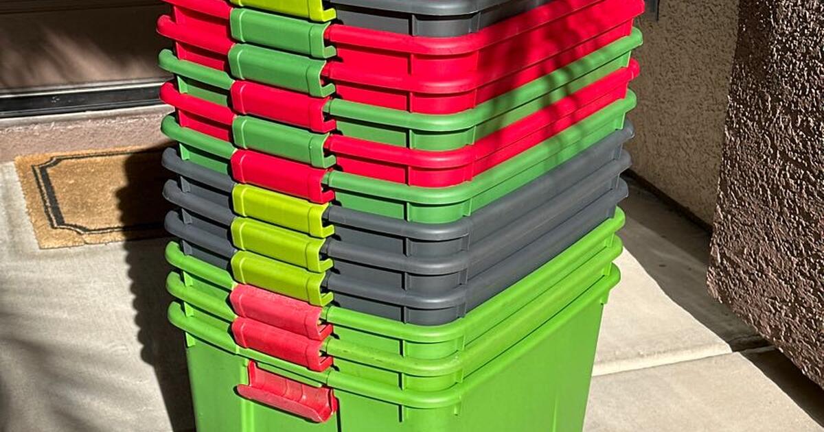 FREE - A bunch of storage bins in Henderson, NV | For Sale & Free ...