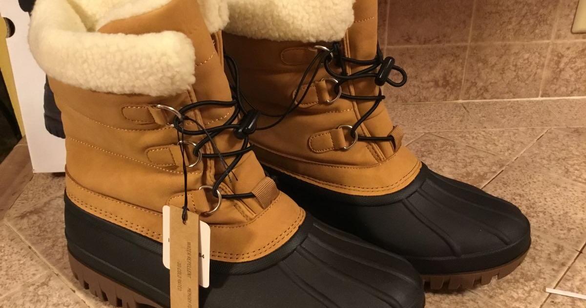 Chooka Ladies' Cold Weather Snow Boot water repellent memory foam Tan ...