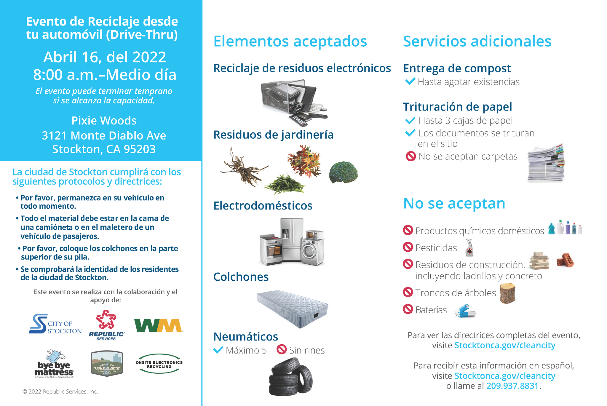 Drive-Thru Recycling Event (City of Stockton) — Nextdoor — Nextdoor