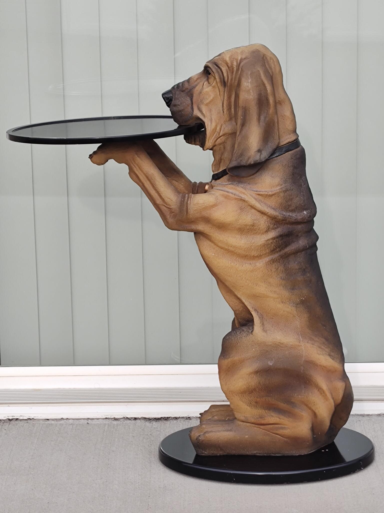Rare Bombay Sir Hawthorne Hound Dog Butler Serving Tray Side Table ...