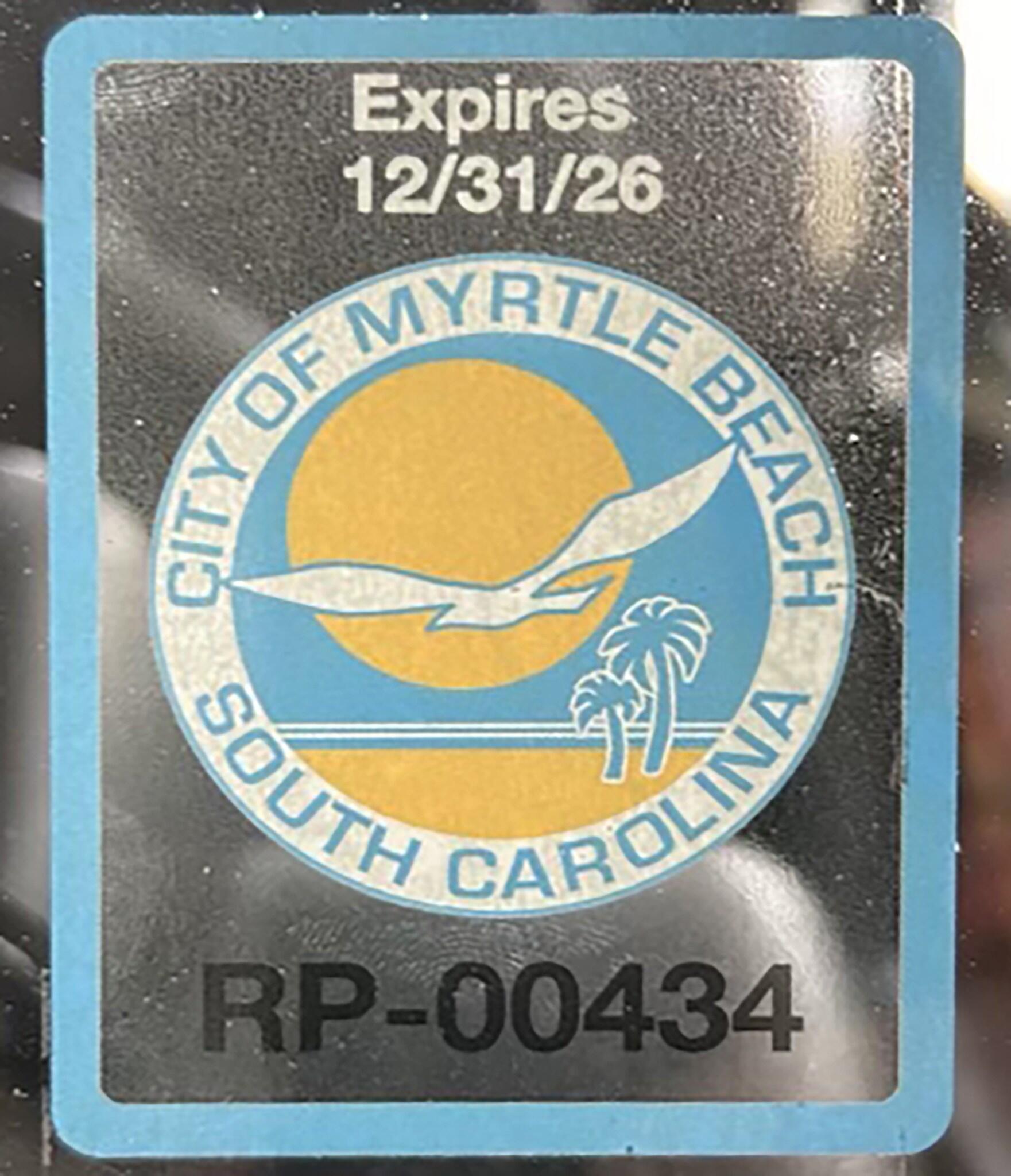 Myrtle Beach residents can pick up their decals for the 2025-2026 years ...