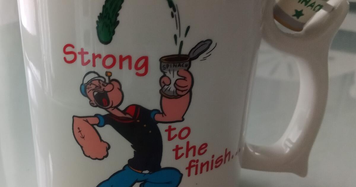 POPEYE MUG WITH SPINNING SPINACH CAN for $15 in Spring Hill, FL | For ...