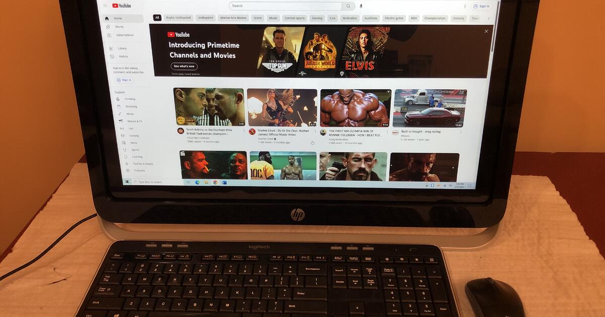 HP Pavilion 21" inch all-in-one Touch screen computer 21-h130z for $130 ...