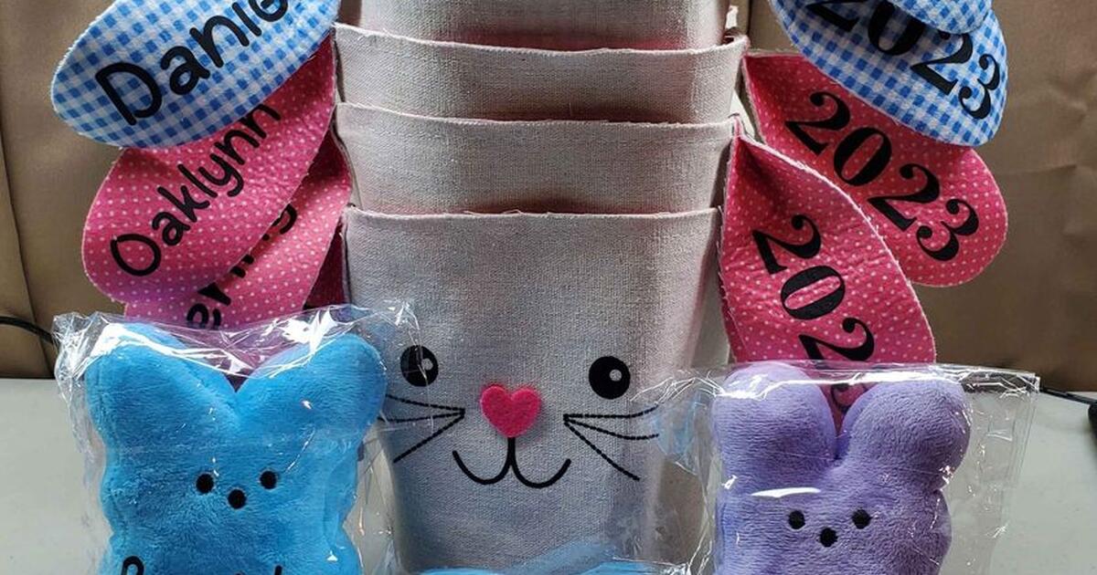 Personalized stuff bunny and baskets for $8 in Carthage, NC | For Sale ...