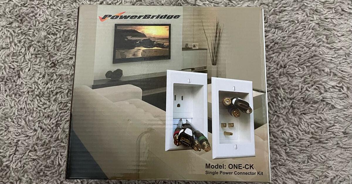 2 - In-Wall Power Connection Kit with Single Power and Cable Management ...