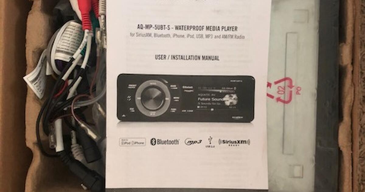 New Aquatic AV Bluetooth USB/Mp3 Media Player Universal Hardwire AQ-MP ...