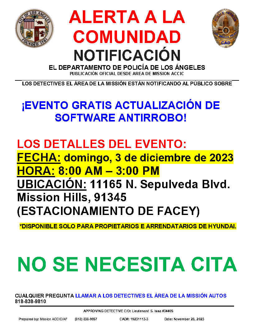 Hyundai Theft Prevention Event Free Anti-Theft Software Upgrade! (Los ...