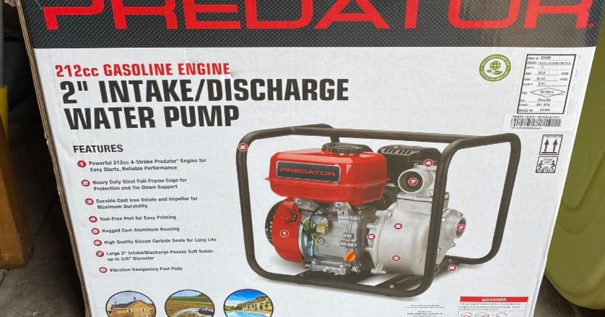 Predator 2” 212cc Trash pump for $260 in Niantic, CT | For Sale & Free — Nextdoor