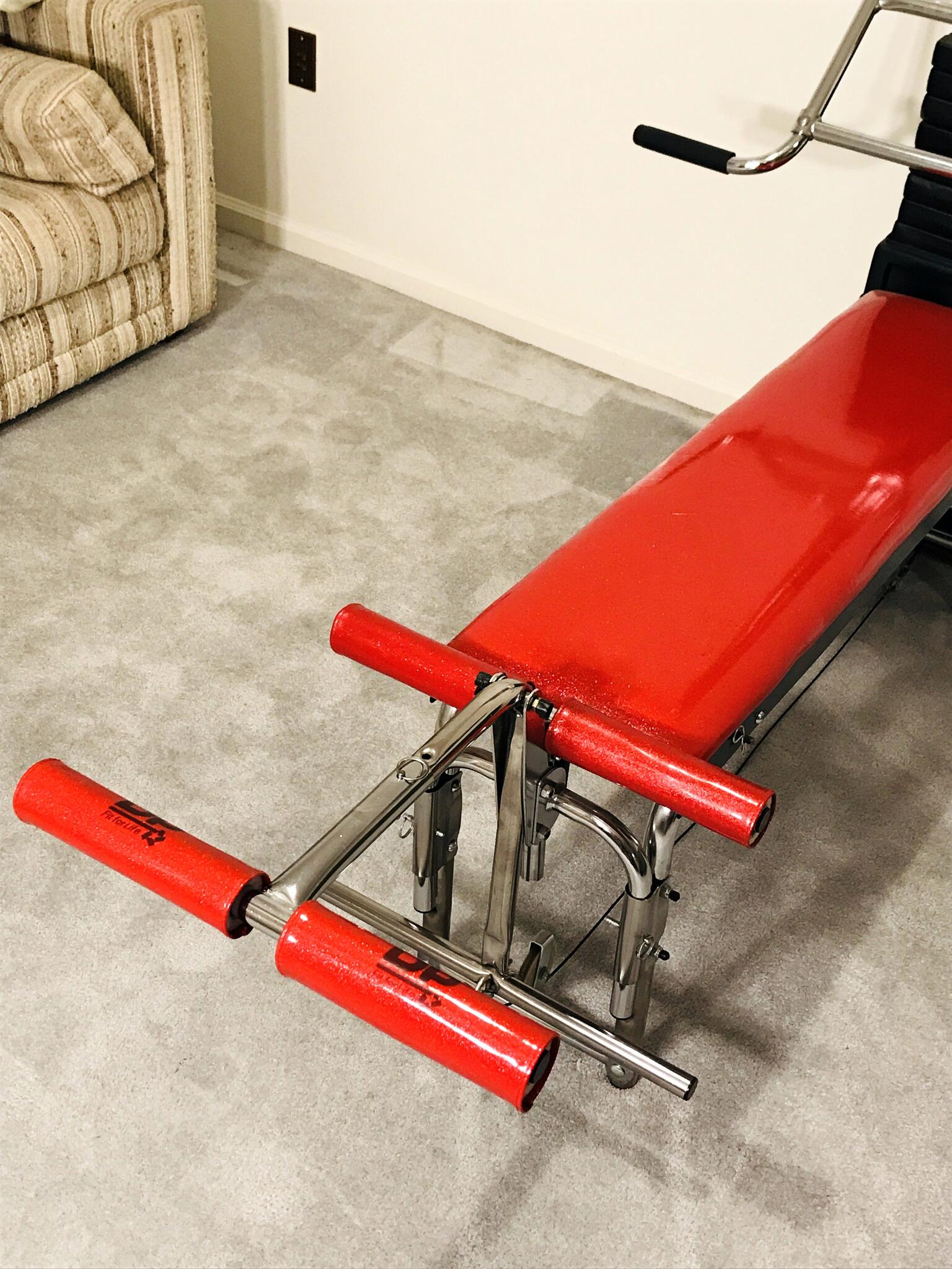 Complete DP Gympac 1500 Wall Unit with Weights, Bench and Assembly/Use ...