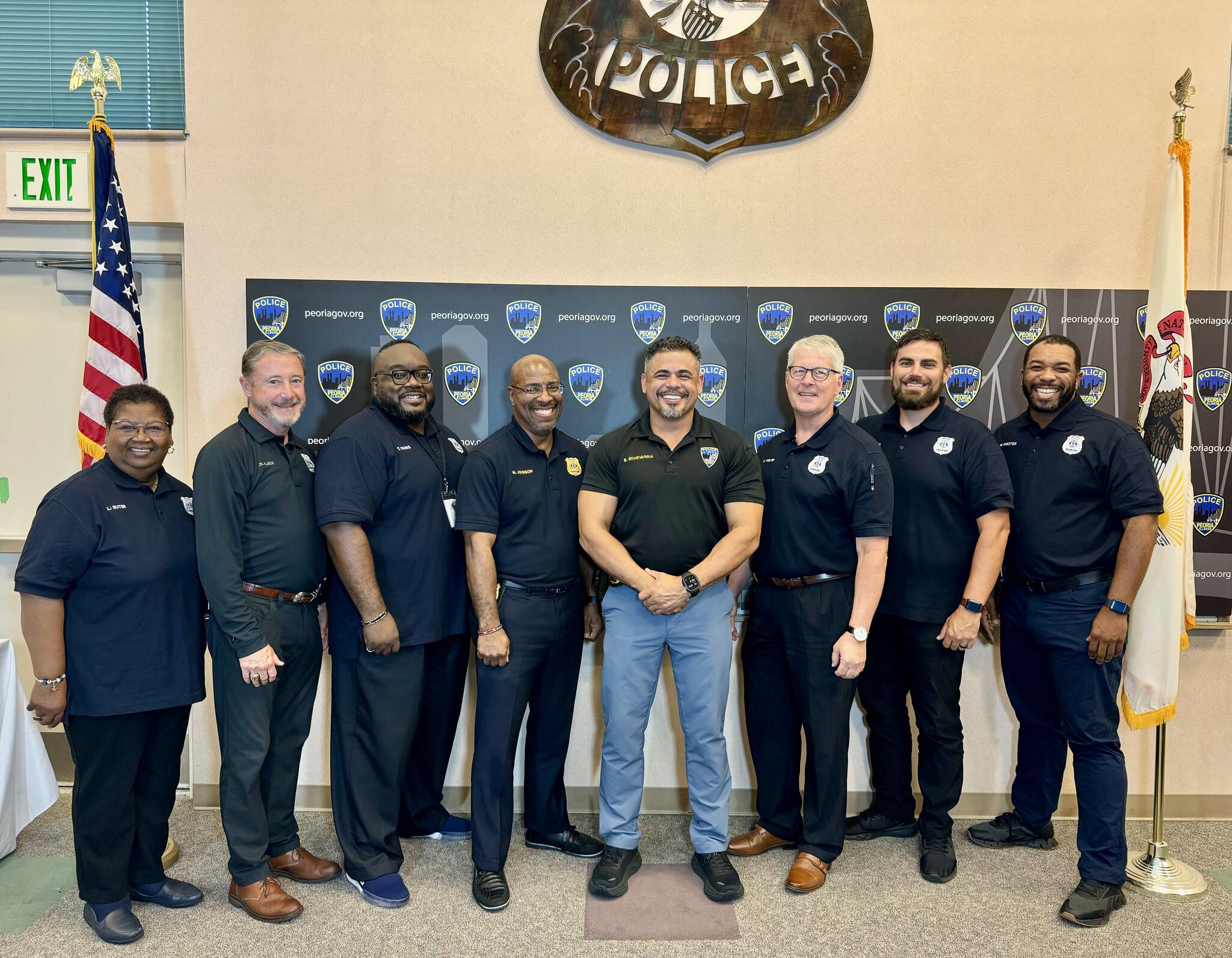 TEAM PHOTO: Peoria Police Chief Eric Echevarria and PPD Chaplains take ...