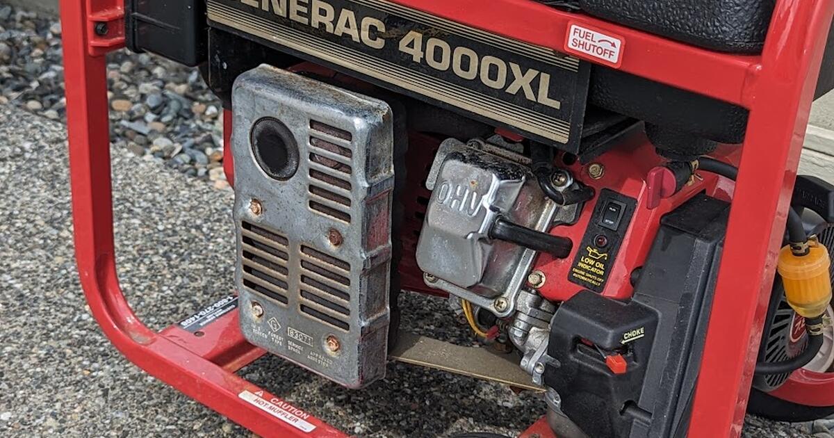 Generac 4000XL Portable Generator for $75 in Blaine, WA | For Sale ...