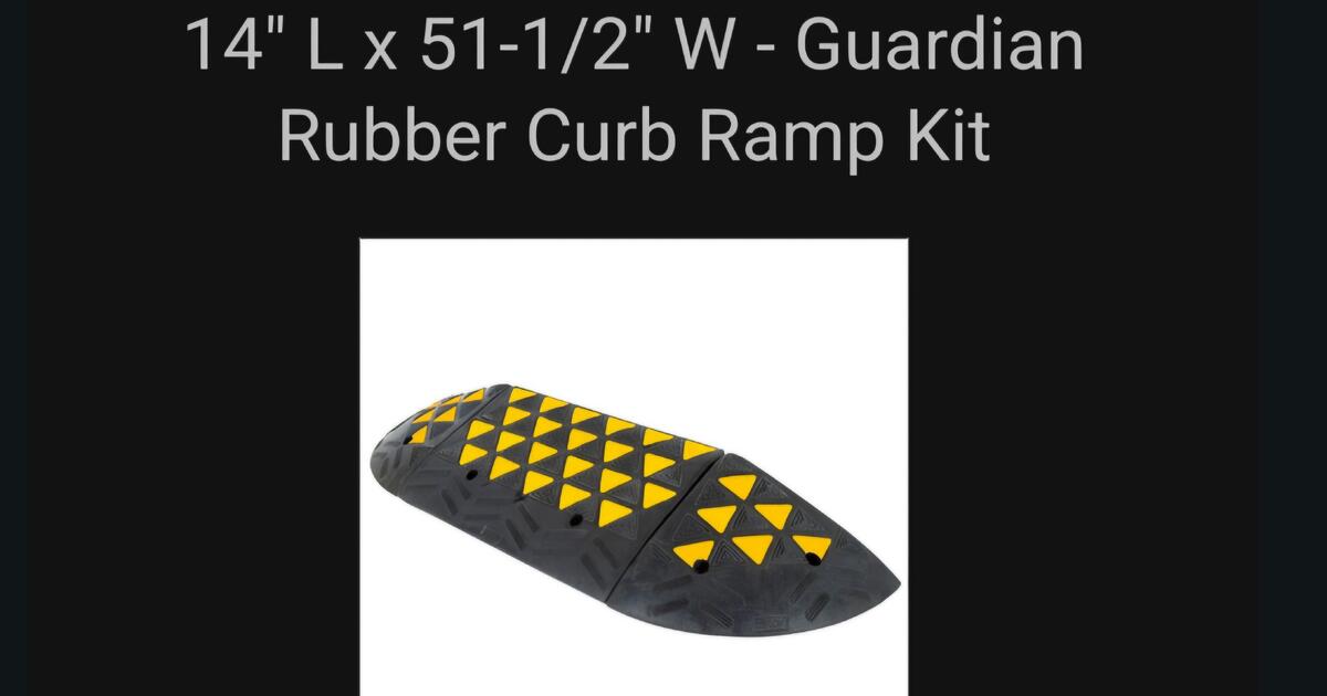 Guardian Rubber Curb Ramp Kit 3 Piece Set NEW for $80 in Brighton, CO ...