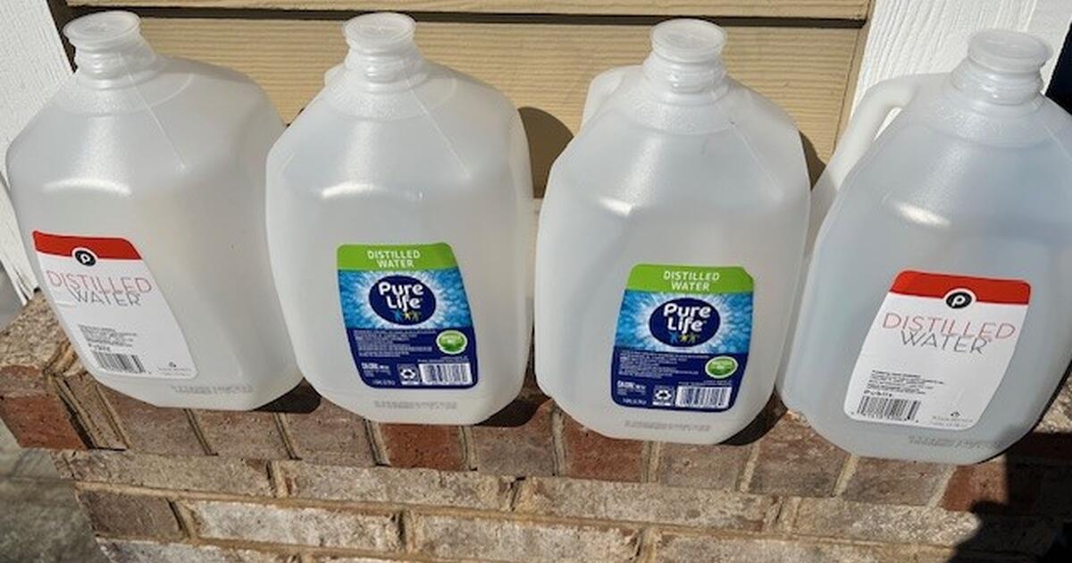 CLEAN EMPTY DISTILLED WATER GALLON JUGS in Tallahassee, FL | For Sale ...