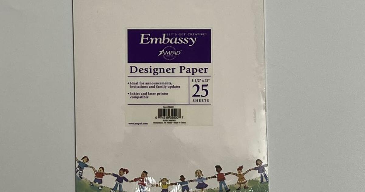 NEW UNOPENED Embassy Ampad Designer Paper for $2 in Houston, TX | For ...