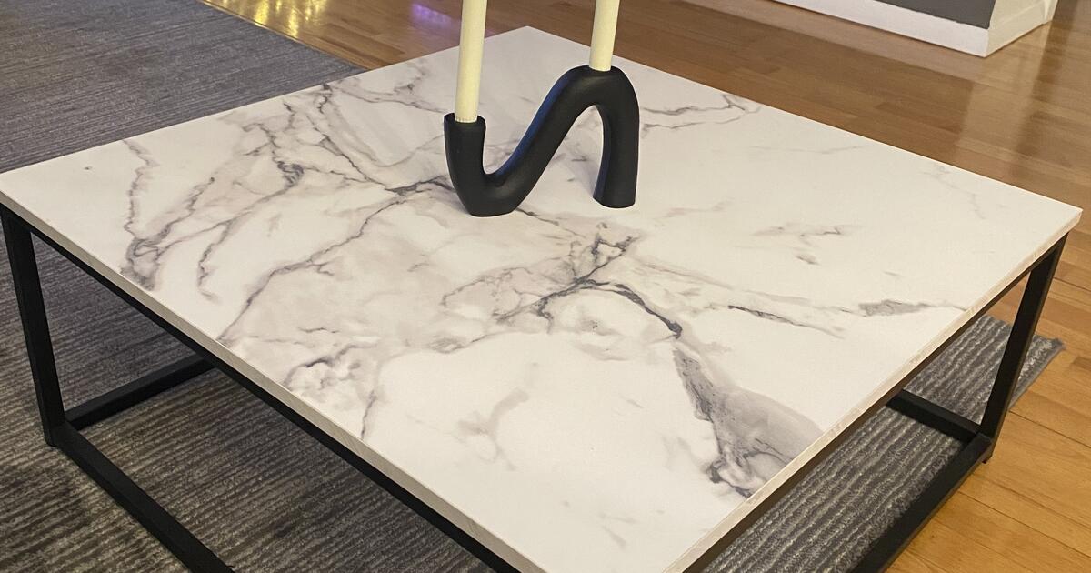 Marble Top Coffee Table for $40 in Revere, MA | For Sale & Free — Nextdoor